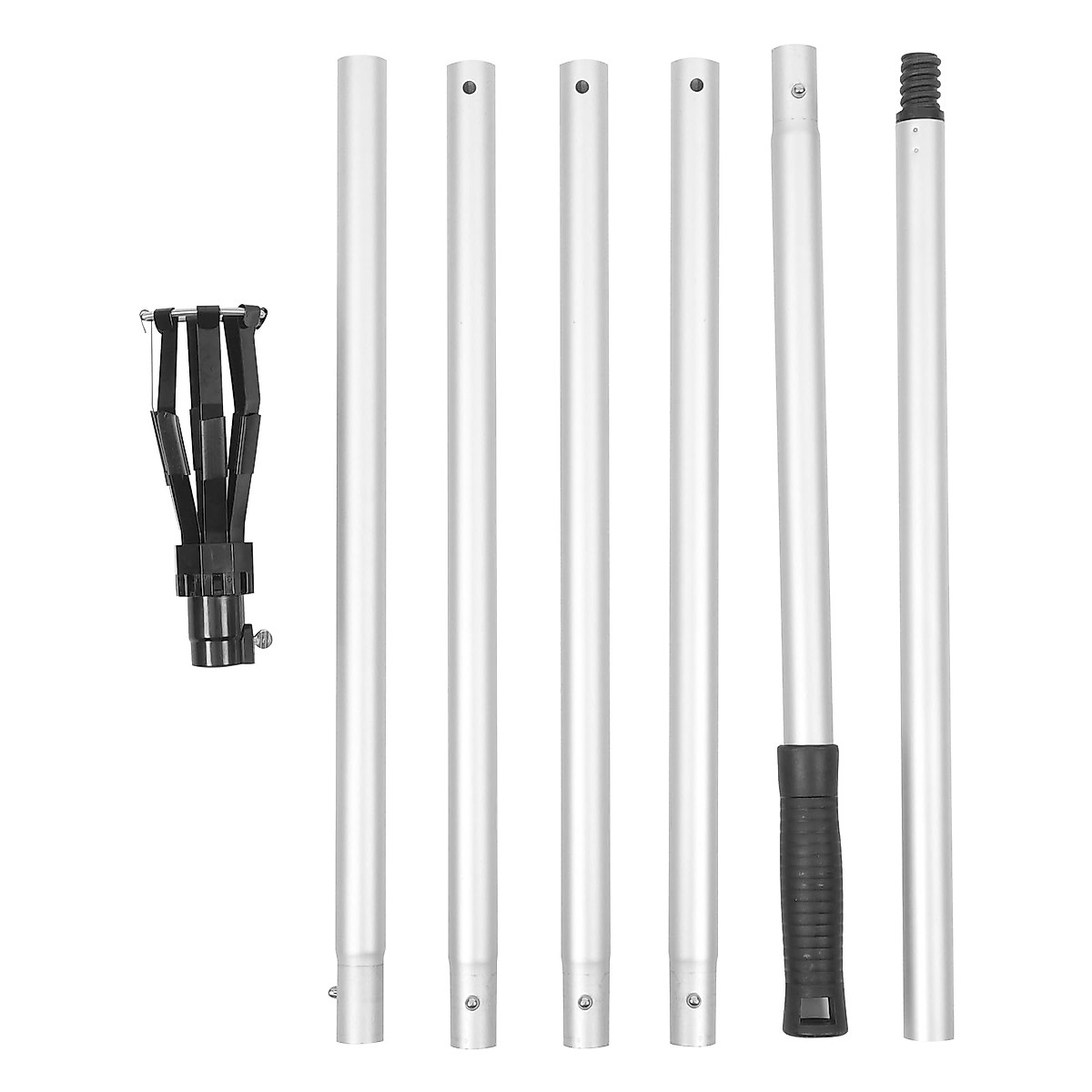 1 Set High Ceiling Light Bulb Changer Pole Adjustable Light Bulb Changer Tool High Ceilings Includes Basket Cup Recessed Lights