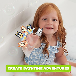 Bluey Bath Finger Puppets, 10 Pc - Party Favors, Educational, Bath Toys, Story Time, Beach Toys, Playtime, Stocking Stuffer