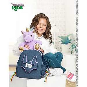 Naturally KIDS Purple Unicorn Toys for Girls Age 4-6, Gifts for 5 Year Old Girls, Gifts for 4 Year Old Girl, 4 Year Old Girl Birthday Gift, Toddler Unicorn Backpack