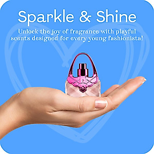 SCENTED THINGS Shopaholic Perfume Set for Teen Girls, Kids Perfume for Girls 8-12 & Teens, Fashion Collection 4 Handbag-Shaped Perfume Spray Bottles