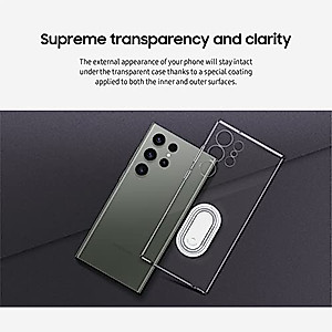 SAMSUNG Galaxy S23 Ultra Clear Gadget Phone Case, Protective Cover w/Grip, Kickstand, Premium Material, Detachable Mount for Accessories, US Version, EF-XS918CTEGUS, Transparent