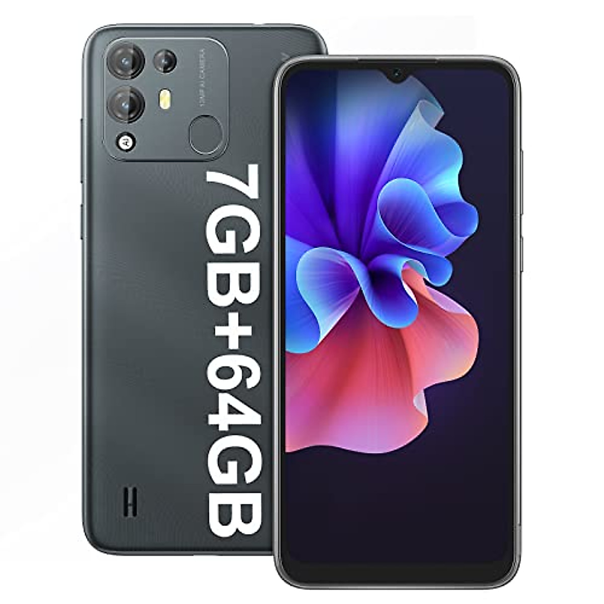 Blackview Unlocked Phones, A55 Pro, 4G Dual Sim Unlocked Cell Phones Android 11, 7GB+64GB/ 256GB Expandable, 6.528" HD Unlocked Smartphone, 4780mAh Battery, Face ID/Fingerprint Unlock T-Mobile Phone