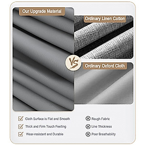 AARAINBOW Closet Clothes Organizer 3 Pcs, Stackable Storage Bins Steel Frame Storage Boxes with Lids Foldable Storage Container with Clear Window & Reinforced Handles, 24L (Gray green pink)