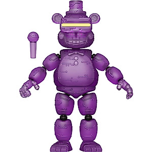 VR F r e d d y [Glow-in-Dark]: 5.46in Action Figure Vinyl Figurine Bundle with 1 F N A F Theme Compatible Trading Card (59681)