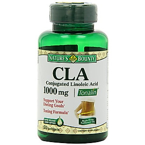 Nature's Bounty Tonalin Pills and Dietary Supplement, Diet and Body Support, 1000 mg, 50 Softgels