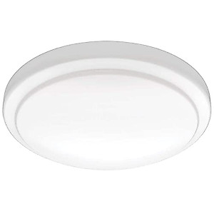 Hampton Bay 12 in. Round LED Flush Mount Light Pantry Laundry Closet Light 1000 Lumens Dimmable 4000K Bright White, 54074391