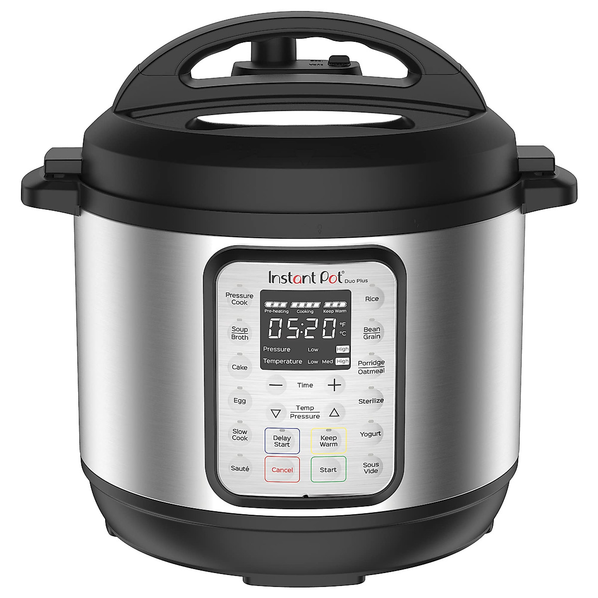 Instant Pot Duo Plus 9-in-1 Electric Pressure Cooker + Ceramic Inner Cooking Pot, 8 Quart