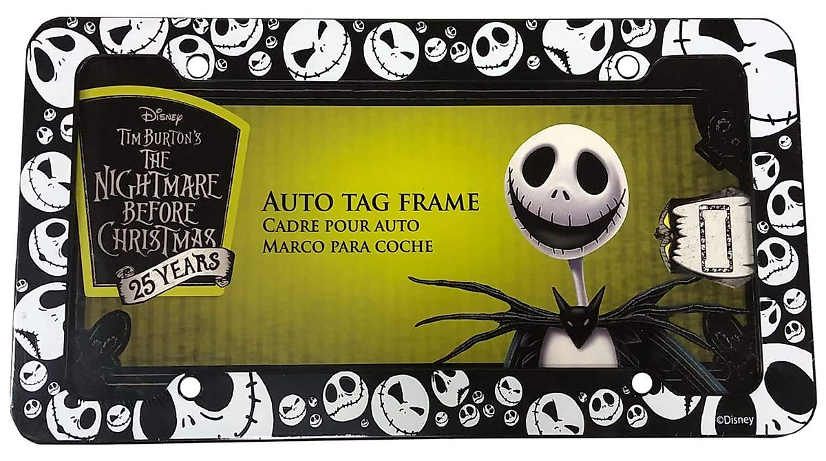 Jack Skellington License Plate Frame - Disney NBC Style