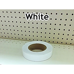 Decorative Gondola Shelving Vinyl Insert for Ticket Channel 130 FT. x 1.25 in. - 5 Pack, White