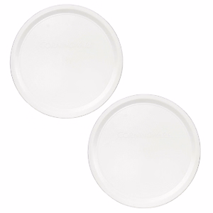 Corningware F-24-PC French White 24oz Plastic Replacement Lids - 2 Pack