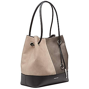 Calvin Klein Gabrianna Novelty North/South Key Item Tote, Grey Combo