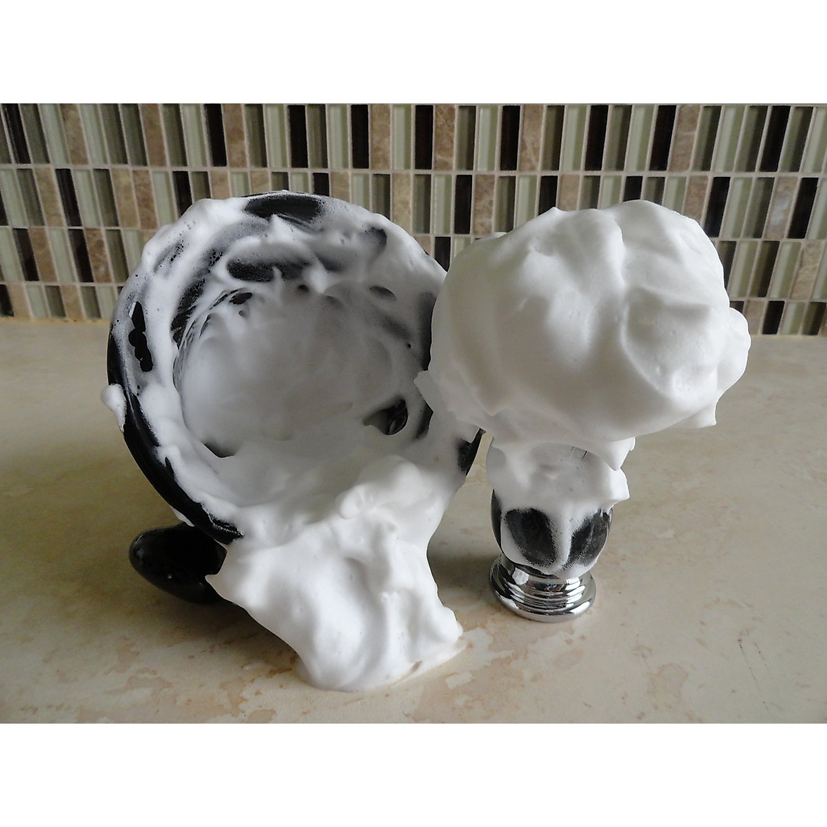 Men’s Soap Company Shaving Soap for Men and Women 4.0 oz Refill Puck Made with Natural Vegan Plant Ingredients. Shea Butter and Vitamin E Create Thick Shave Soap Lather for Skin Protection, Himalaya