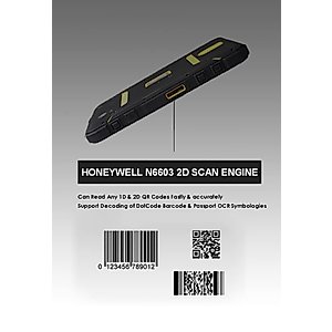 Rugged Enterprise Tablet with Barcode Scanner | Android 12 OS | 7-inch Big Touch Screen | with Honeywell N6603 2D Bar Code Reader Scan Engine, WiFi & 4G LTE, for Warehouse Inventory & Stock Control