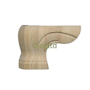 BingLTD - 5 3/4" Unfinished Hardwood Sofa Legs - Set of 4 (T-PFP-PED-RW)