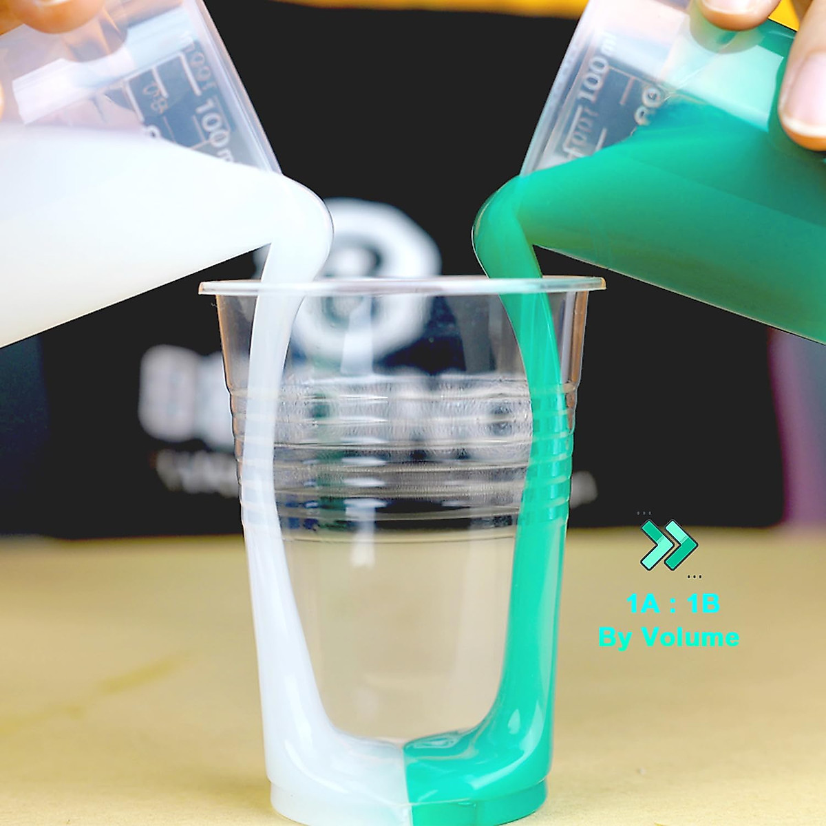 BBDINO Super Elastic Silicone Mold Making Kit, Mold Making Silicone Rubber 70.56 oz, Liquid Silicone Rubber, Ideal for Casting 3D Resins Molds| Silicone Molds| Food Molds 1:1 by Volume, Jade Green