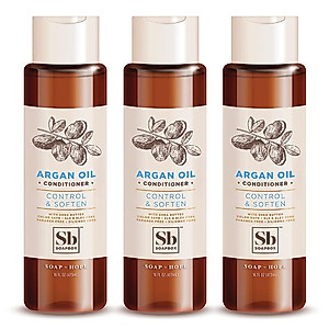 SoapBox Anti-Frizz Shampoo & Conditioner Set with Argan Oil and Shea Butter for Women & Men - Bulk Pack (3 Shampoos & 3 Conditioners)