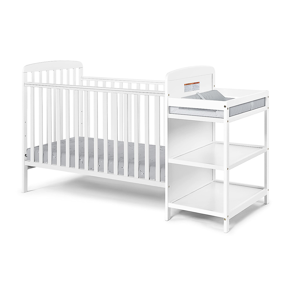 Suite Bebe Ramsey 3 in 1 Convertible Crib and Changer in White