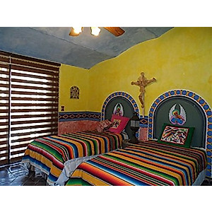 Six Sarape XL Meditation Blanket Wholesale Serape (6) Mexico Throw Yoga Mat Accessory Mexican000203