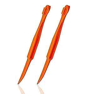 Orange Peeler tools Plastic Orange Peeler Citrus Remover Easy Open Citrus Lemon Citrus Peel Cutter Vegetable Slicer Fruit Tools Kitchen Gadgets (Orange 2 Pack)