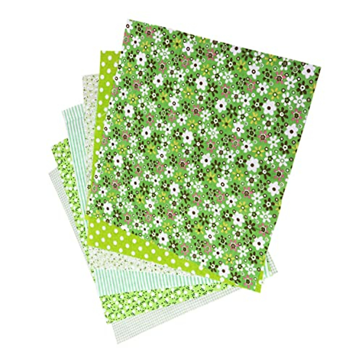 7pcs Cotton Percale Sheets Quilting Fabric Linen Bed Sheets Embroidery Fabric Flower Quilting Fabric Fat Quarter Bundles Cotton Square Cotton Fabric Square Cotton Cloth Craft Cloth