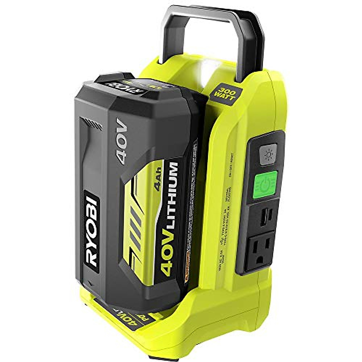 RYOBI RYi300BG 300-Watt Powered Inverter for 40-Volt Battery