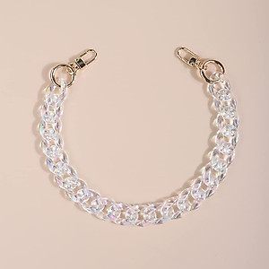 Wiwpar Acrylic Bag Straps Bag Chains Shoulder Straps Replacement Chain Strap for Women's Handbags