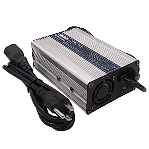 42V 5A Charger 42 Volt 5 Amp Li-ion Battery Charger with XLR 3Prong Charger Plug for 10S 36V Lithium Battery Pack with Cooling Fan