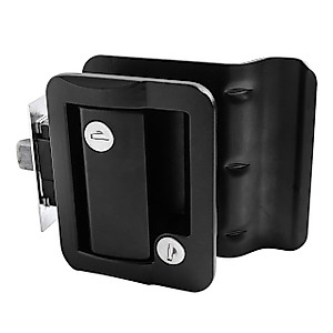 Leisure Locks RV Travel Trailer Entry Door Lock Polar Black Paddle Deadbolt