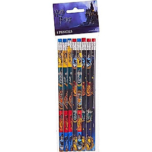 Magical Harry Potter Design Pencils (8 Pieces) - Stunning & Unique, Perfect for School, Parties, and Wizarding Fan Gifts