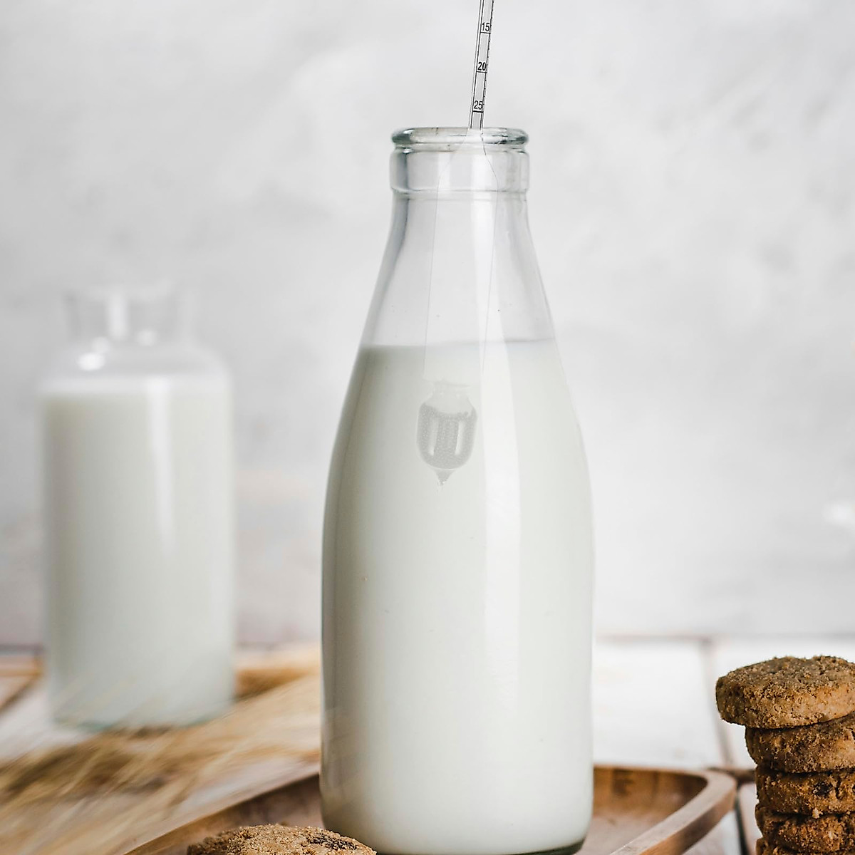 Luxshiny Lactometer Milk Lactometer Hydrometer Milk Density Tool Syrup Hydrometer Test Measurement Tools Dairy Industry Milk Quality