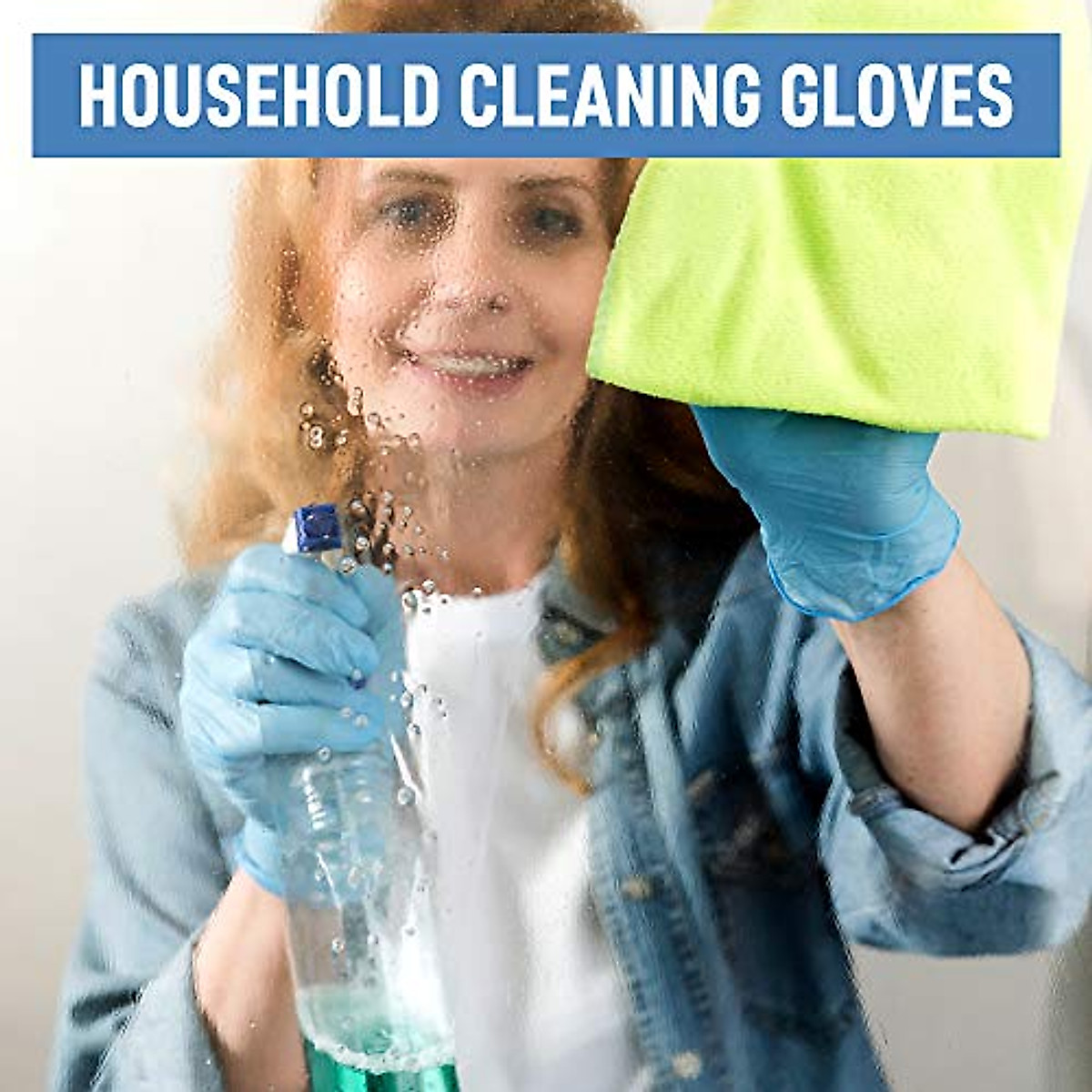 Powder Free Disposable Nitrile Gloves Large -1000 Pack Case, Blue -Medical Exam Gloves - Bulk Gloves Supply