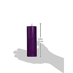 Zest Candle Pillar Candle, 2 by 6-Inch, Purple