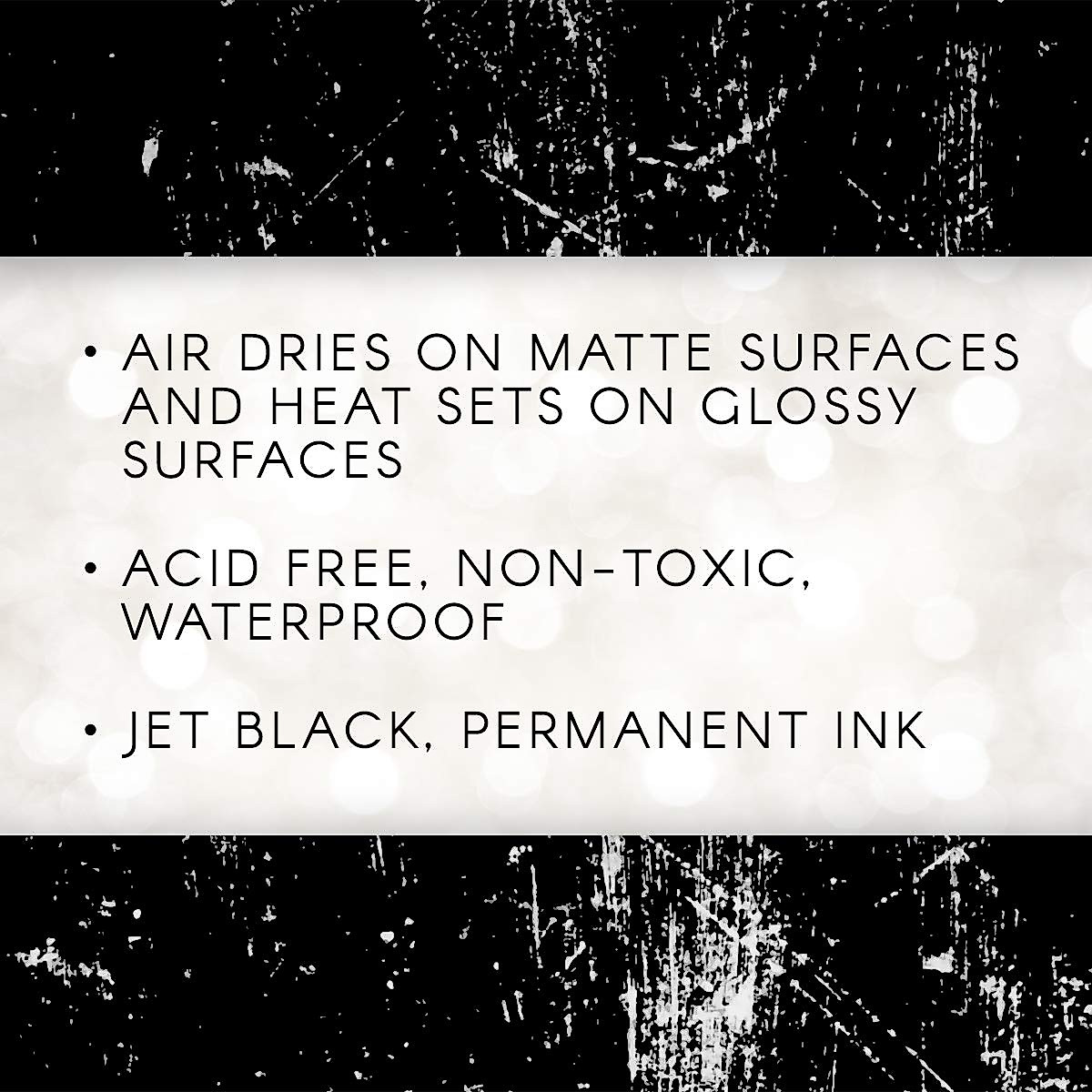 Ranger Archival Ink Pad, Jet Black – Permanent, Waterproof, Acid-Free, Non-Toxic – Won’t Bleed or Smudge – Provides Vivid and Crisp Stamping Results – Air Dry on Matte and Heat Set on Glossy Surfaces