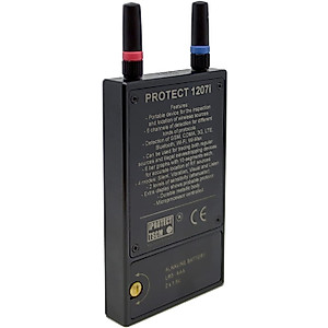 DefCon iProtect by DiscoverIt DD1207 Multi-Channel Signal Detector for Digital Wireless Protocols, Black