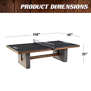 Barrington Urban Collection Official Size Table Tennis Table with Easy Clamp Net