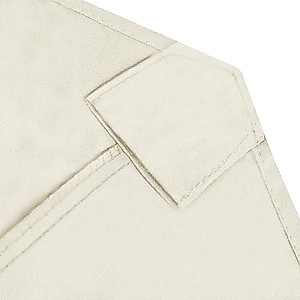 EliteShade 9ft Patio Umbrella Market Table Outdoor Deck Umbrella Replacement Canopy Cover(Canopy Only)(White-35)