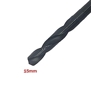 COMOK 15mm Tip Diameter HSS High Speed Steel Twist Drill Bit 1/2 Straight Shank Drilling Hole Tool
