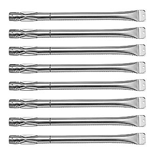 YIHAM KB826 Grill Parts for Bakers and Chefs ST1017-012939 Members Mark 8 Burner Event Grill GR2039201-MM-00 Grill Chef BIG-8116 Uniflame GBC1059WB Sams Club, Tube Burner Replacement 17 inch, Set of 8