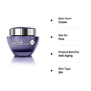 Avon Anew Platinum Day Lifting Cream SPF25 with Protinol - by Ultimate Things, white, 1.7 Fl Oz (Pack of 1)