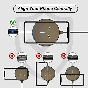 Color Rokk[2-Pack] Wireless Phone Charger,15W Fast Charging pad for iPhone 16/16plus/16pro Max/15 14/13/12/11/X,Google Pixel 9/Pixel 9 Pro/8/7/6,Samsung Galaxy S24 Ultra/S23/S22(No AC Adapter)