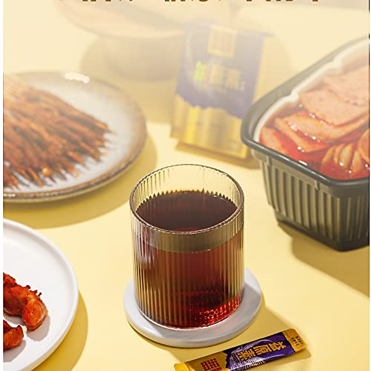 TAETEA Instant Puerh Tea Powder, Pu'er Tea Crystals, 14 Sticks 14g, Sugar Free, Zero Fat, Low Carb, Low Calorie Powdered Puer Tea for Hot & Cold Beverages