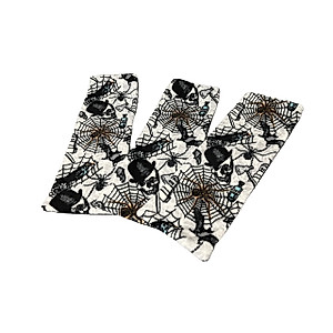 Small Animal Fleece Cage Liners"Spooky Halloween Symbols" Midwest Double Critter/Ferret Nation, Full set 7-pieces