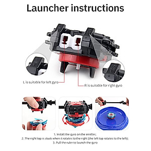 Bey Battle Burst Battle Evolution Metal Fusion Attack Set with 4D Launcher Grip Set