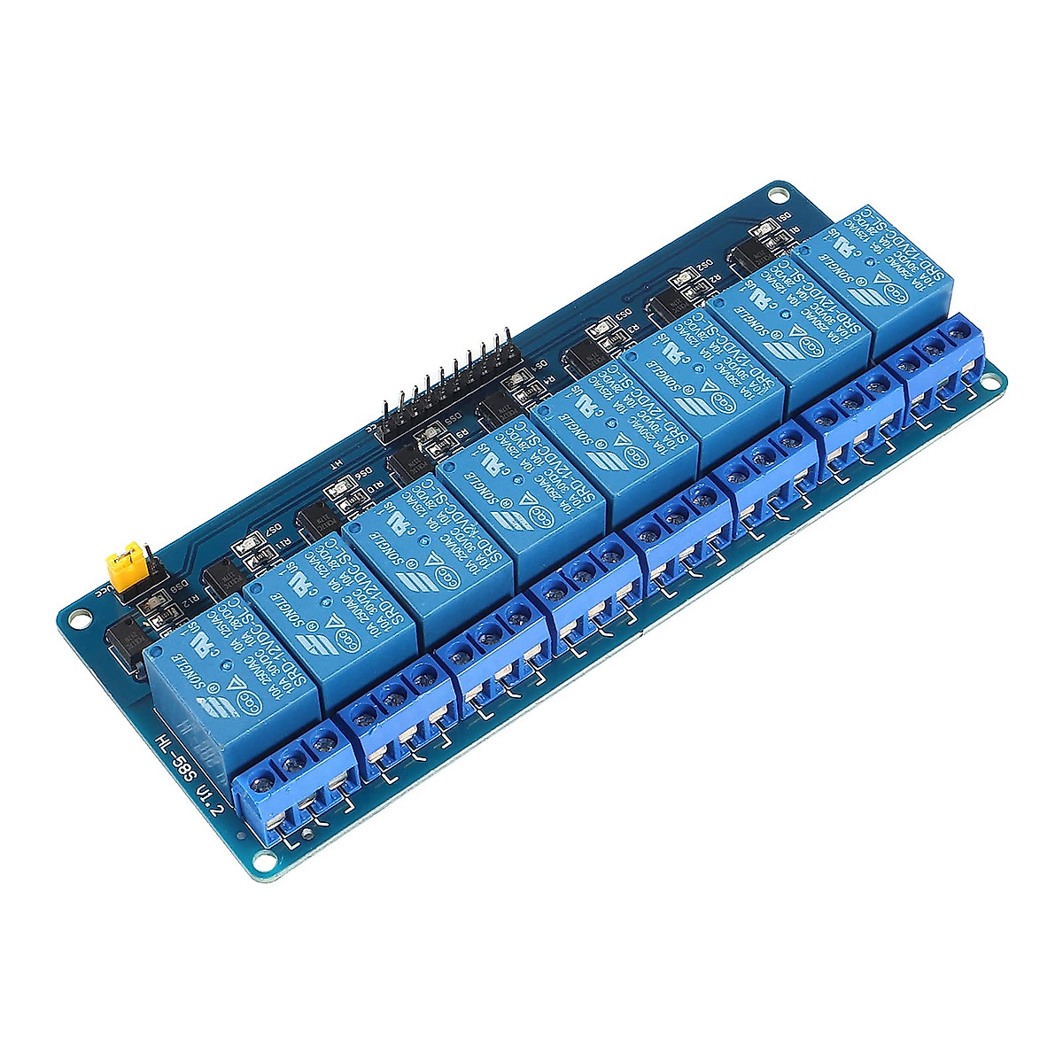 AEDIKO 2pcs 8 Channel Relay Module DC 12V Relay Module Board for DIY DSP AVR PIC ARM