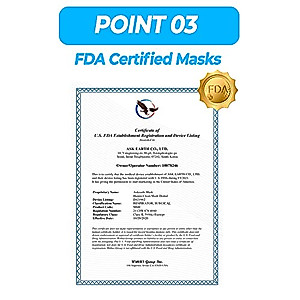 Letusto Ask Earth KF94 Face Masks 4 Layer Protection Safety Mask with 3D Design for Maximum Protection… (50, Black)