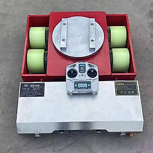 Heavy Duty 30 Ton Electric Machine Dolly Skate, Large Machinery Equipment Transporter, 360° Rotating Wireless Remote Control Machinery Skates Tank Transporter