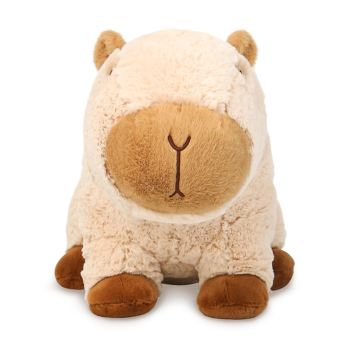 Riuhot Cute Capybara Plush Pillows Kawaii Soft Capybara Stuffed Animals Capybara Plushie Birthday Christmas Valentine's Day Gift for Kids(9in)