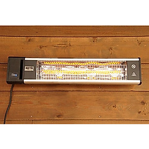 HeTR Ceiling or Wall Mount Radiant Patio Heater, 1500W, Electric, Indoor/Outdoor