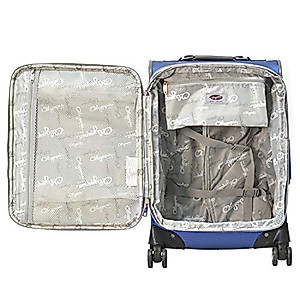 Olympia U.S.A. Tuscany 21" Expandable Carry-on Spinner, Blue