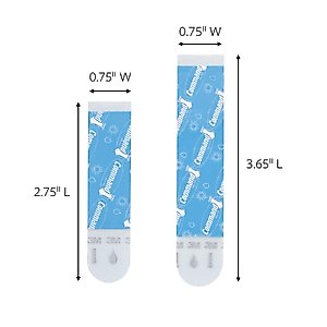 Command Outdoor Medium & Large Refill Strips, 24 Weather Resistant Command Strips (4-Pack of 4 Medium Strips and 2 Large Strips), Water- & UV-Resistant, Re-Hang Command Hooks for Wreath or Wall Décor